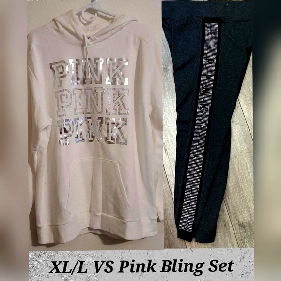 PINK Victoria's Secret | Other | Victorias Secret Pink Bling Sequin Set ...